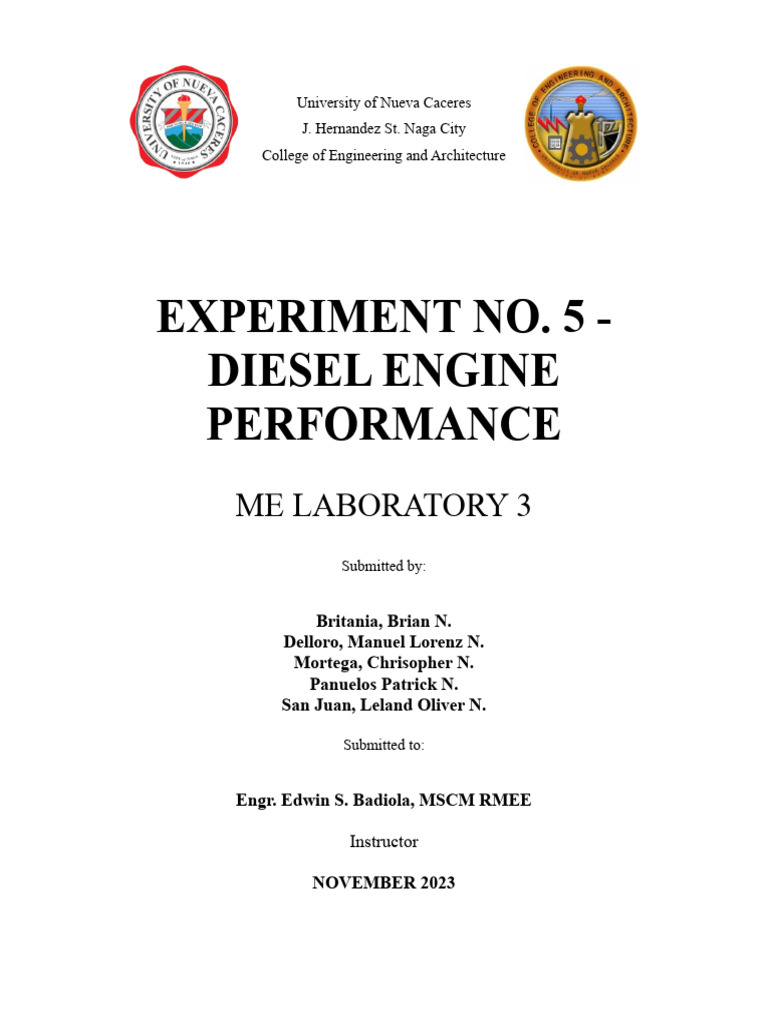 Experiment On Gasoline Turbine | PDF | Engines | Diesel Engine