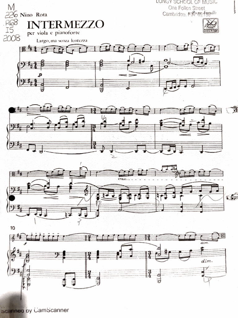 Nino Rota - Intermezzo | PDF