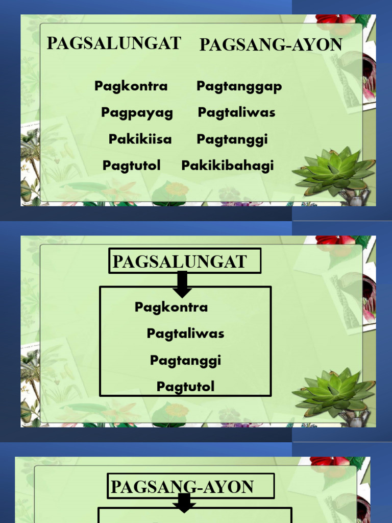 Pagsalungat at Pagsang-Ayon | PDF