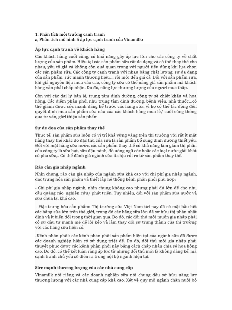 Phân Tích Môi Trư NG C NH Tranh | PDF