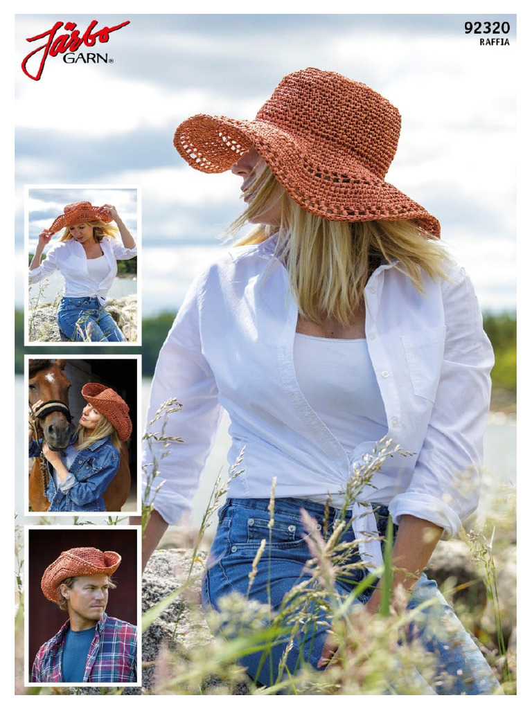 Margot - Virkad Solhatt - Cowboyhatt | PDF