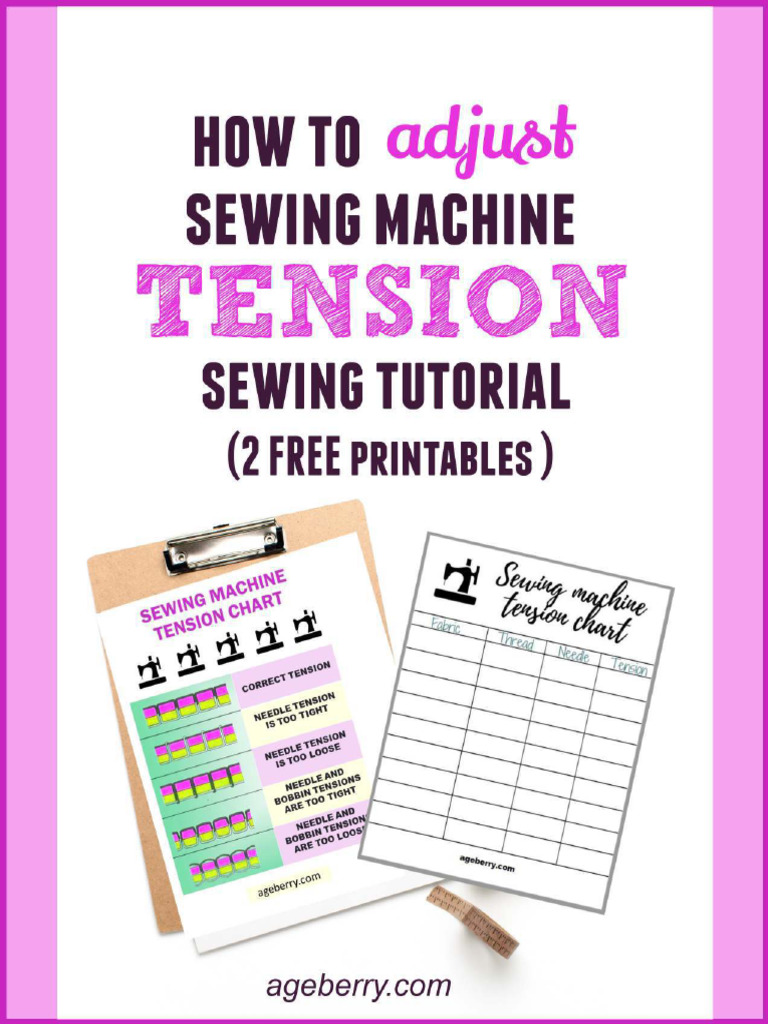 Sewing Machine Tension Adjustment Guide | PDF | Sewing Machine ...