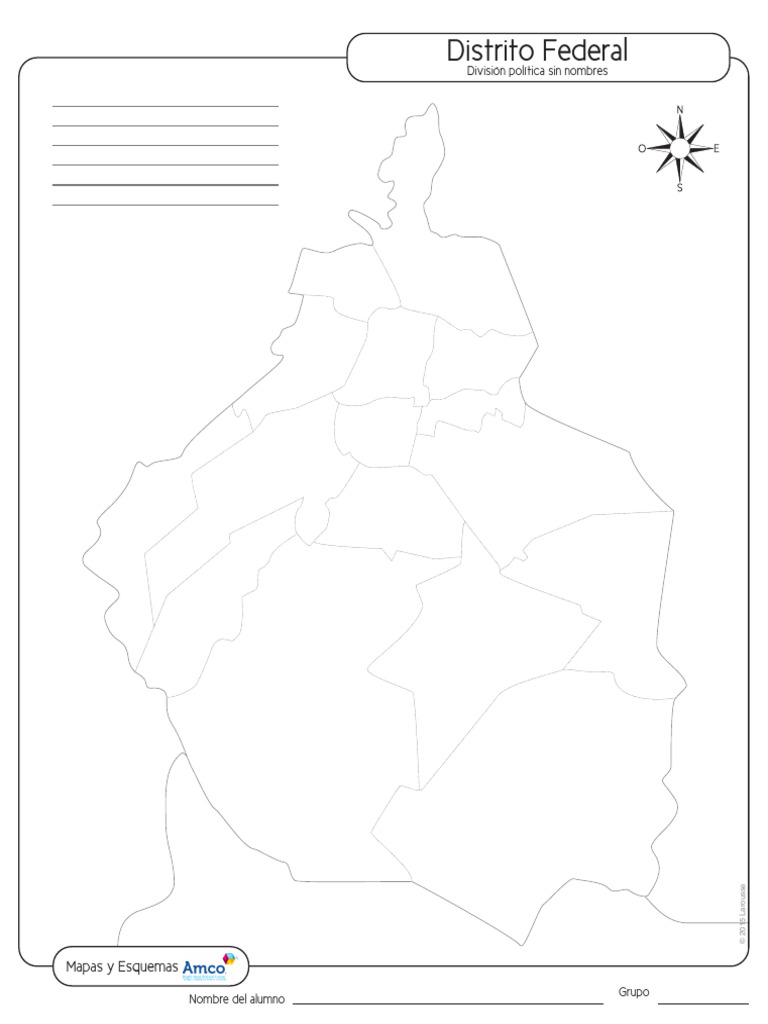 Mapa DF Division Politica S N | PDF