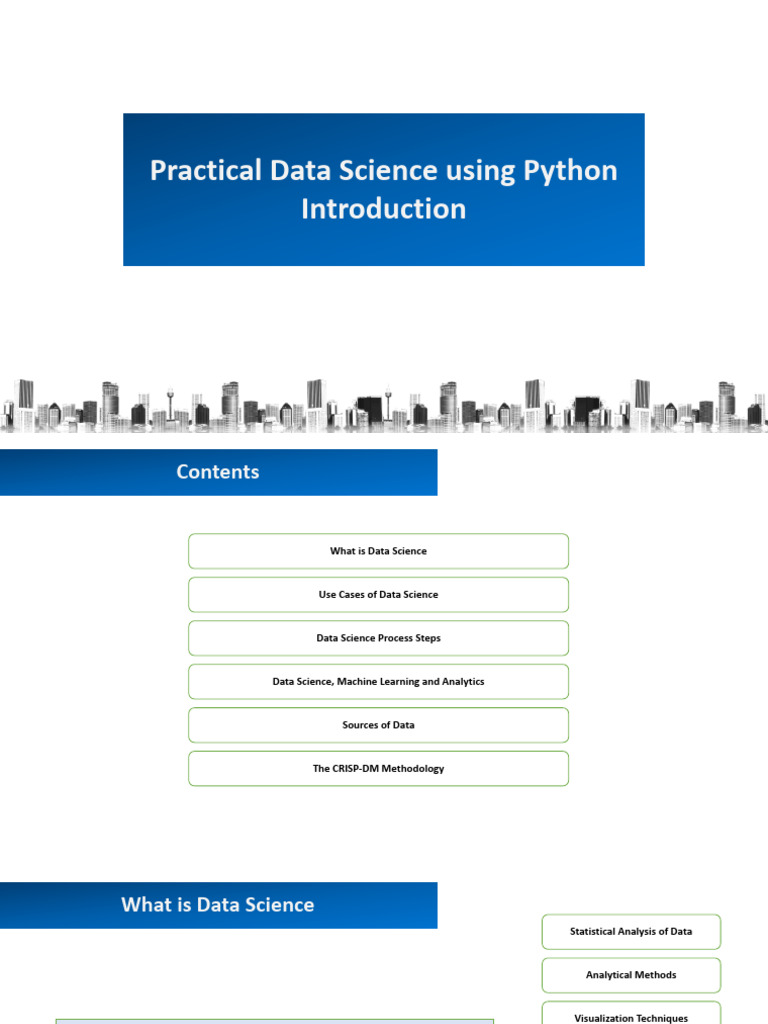 DS3 Data Science Introduction | PDF | Machine Learning | Data Science DS3 Data Science Introduction | PDF | Machine Learning | Data Science