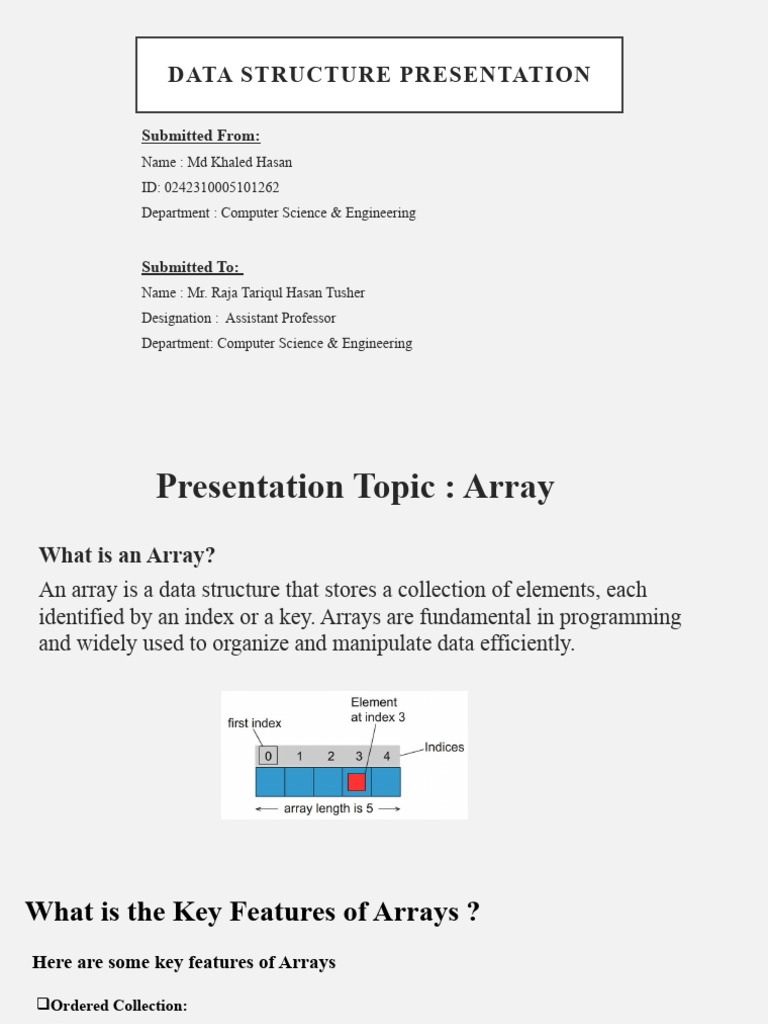 Data Structure Presentation | Download Free PDF | Database Index | Computing
