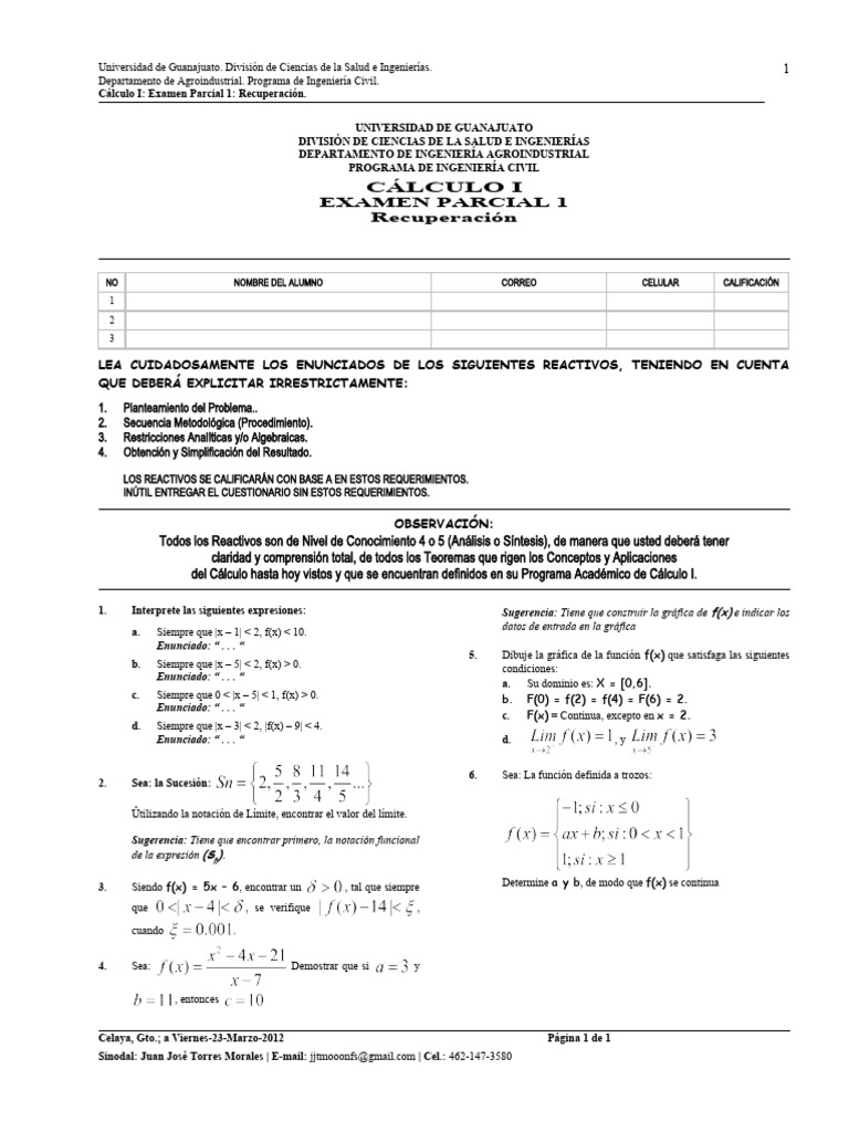Ic Cál-I .. | PDF | Matemáticas | Science
