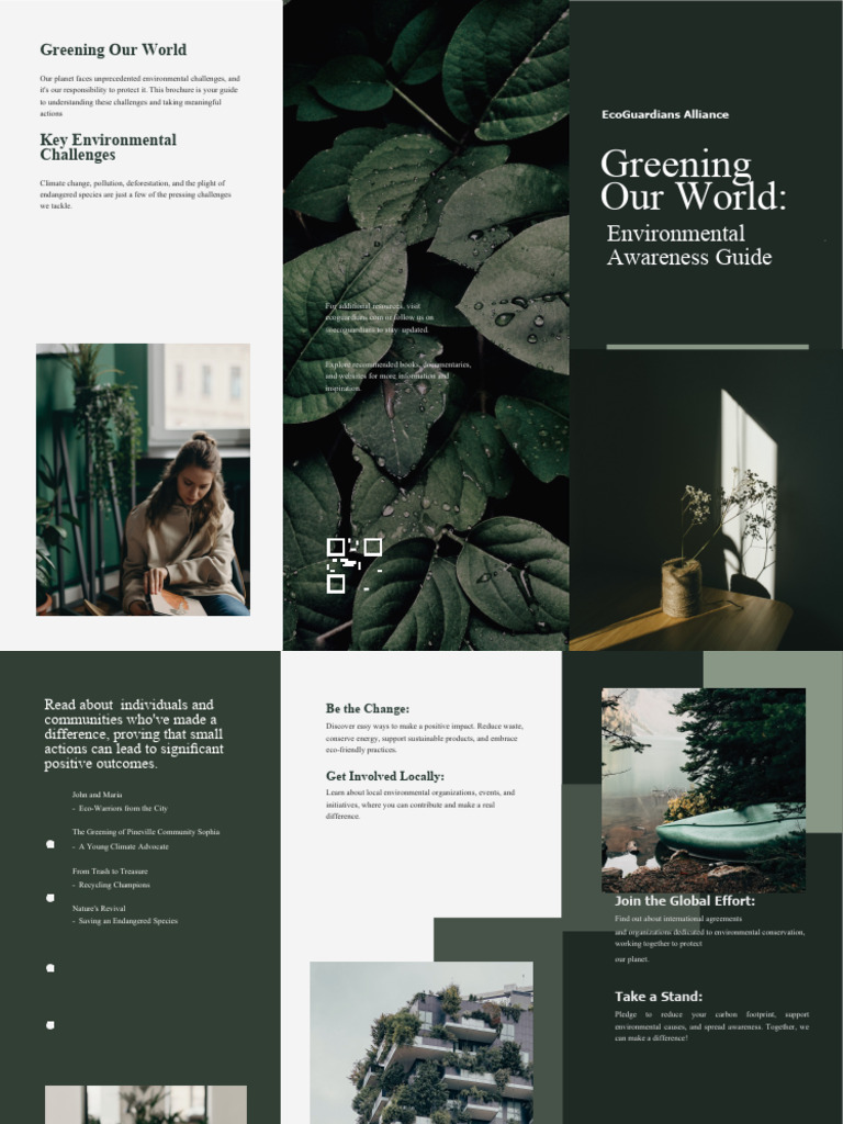 Environment Brochure Template | PDF | Sustainability | Global ...