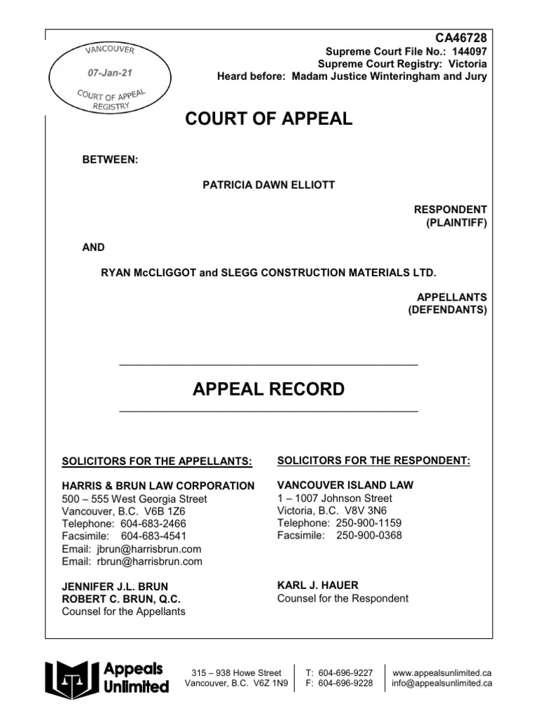 Appeal Record - CA46728 - Appeal - Record | PDF | Damages | Lawsuit