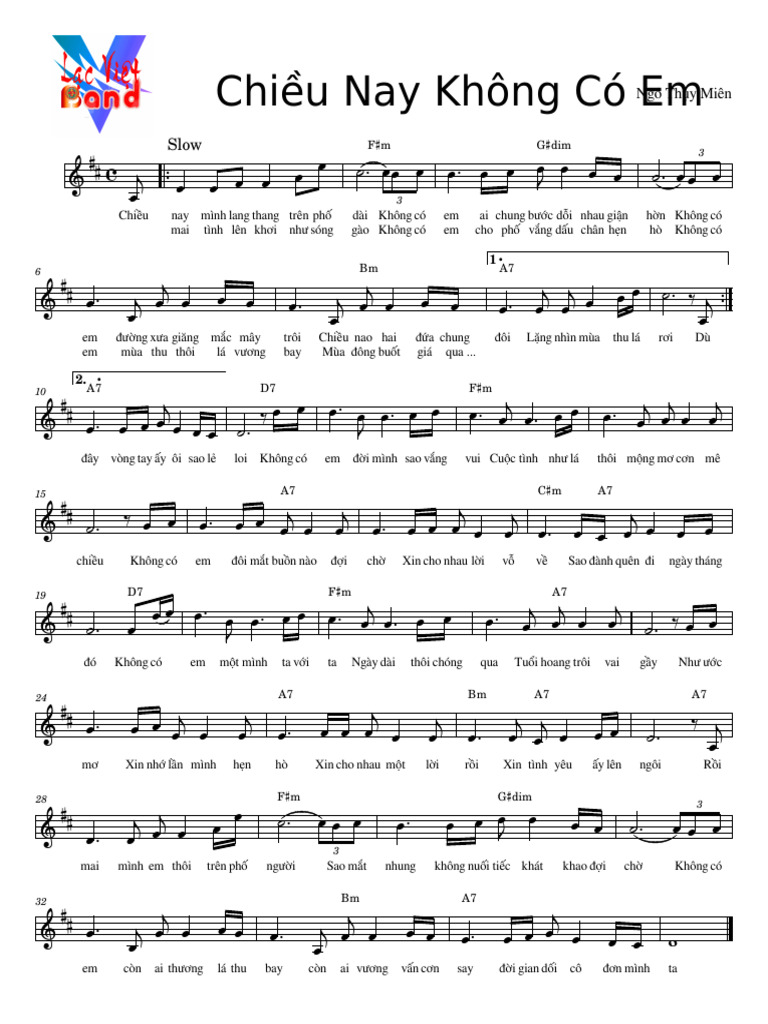 Chiều Nay Không Có Em - D - Ngo Thuy Mien | PDF