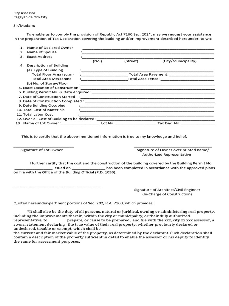 City Assessor | PDF | Government Finances | Taxes