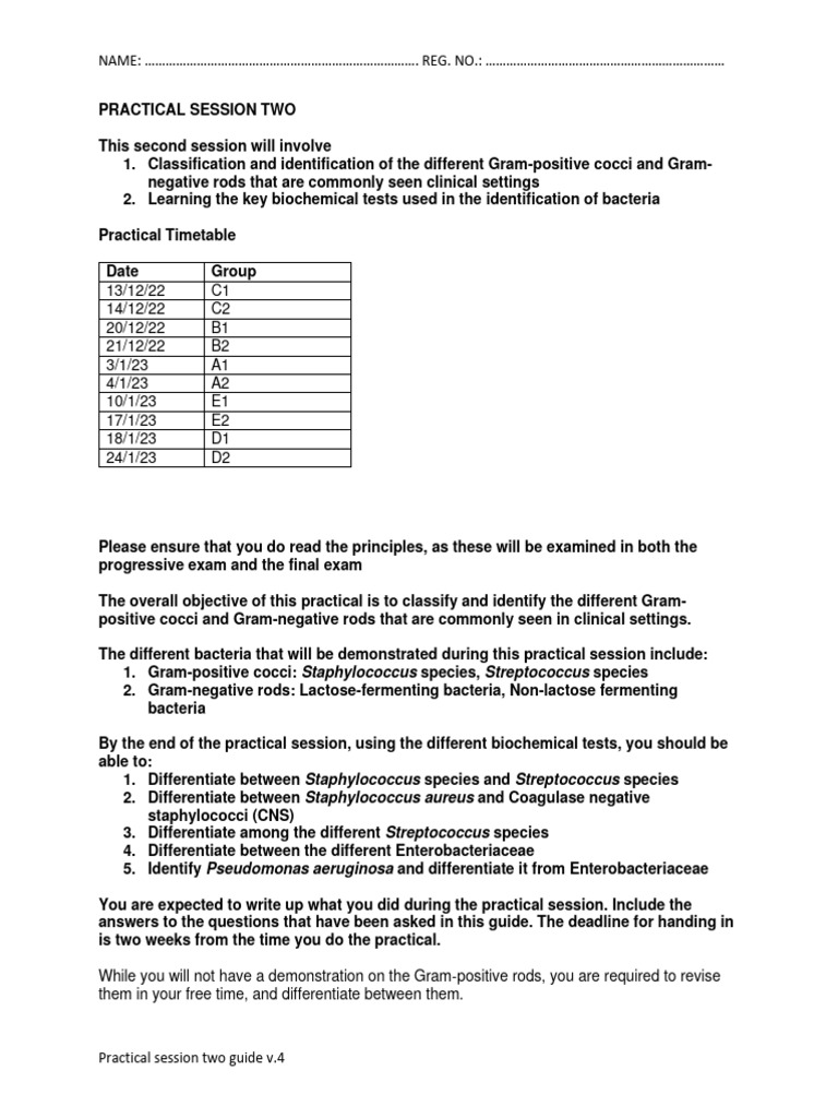 Biochemical Tests for Cocci Identification | PDF | Staphylococcus ...