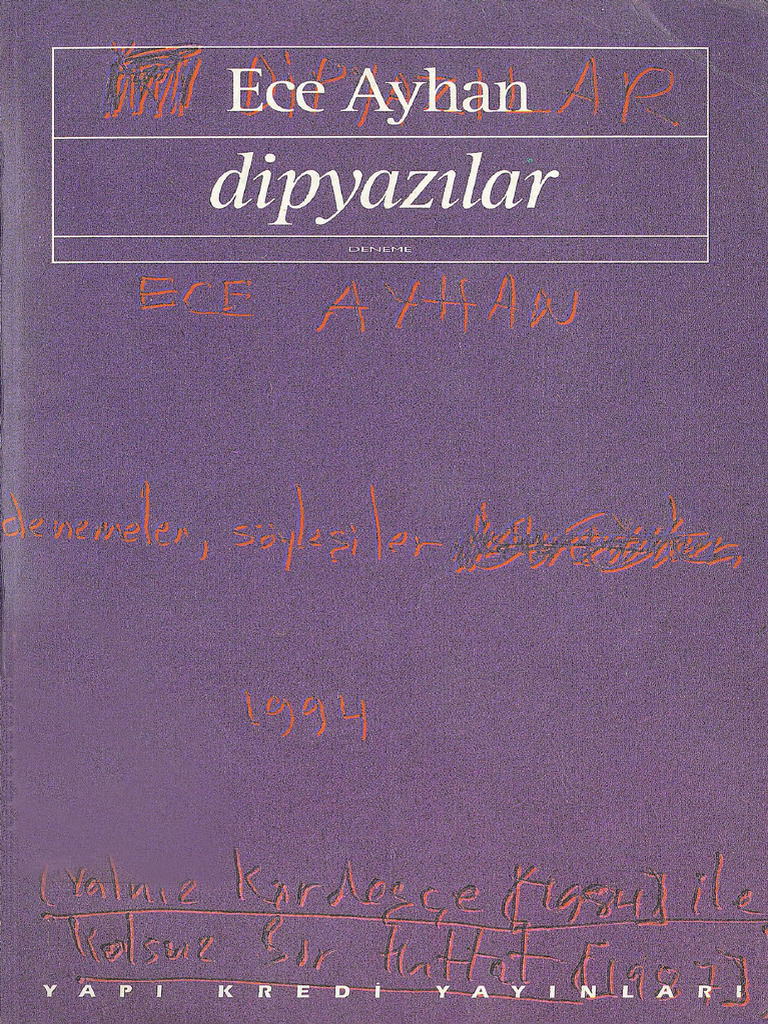 Ece Ayhan Dipyazılar YKY | PDF