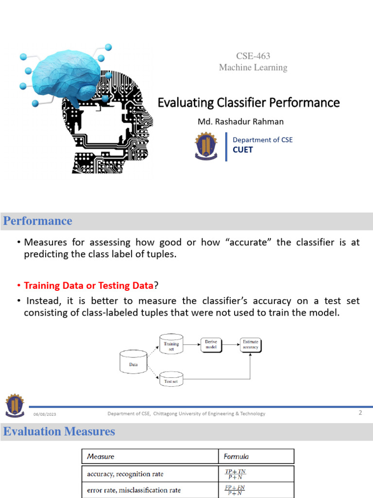 Model Evaluation and Selection | PDF | Sensitivity And Specificity | Applied Mathematics