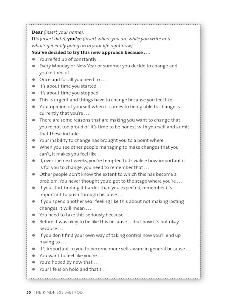 The Kindness Method Additional Material | PDF | Behavioural Sciences ...