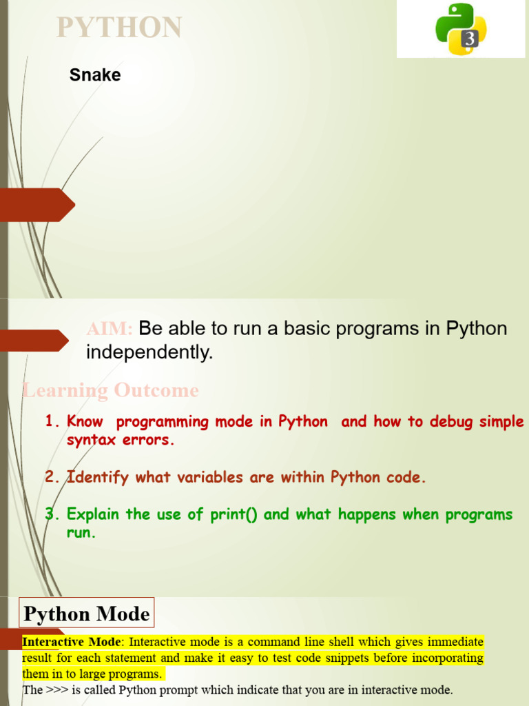Pyton Notes | PDF | Variable (Computer Science) | Numbers