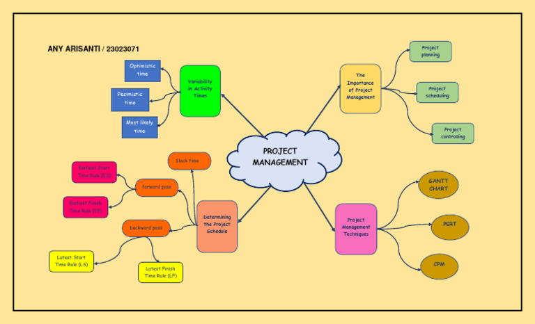 Mind Mapping - Project Management | PDF | Techniques | Methodology