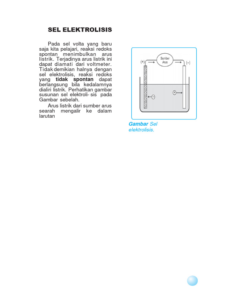 Bahan Ajar Elektrolisis | PDF