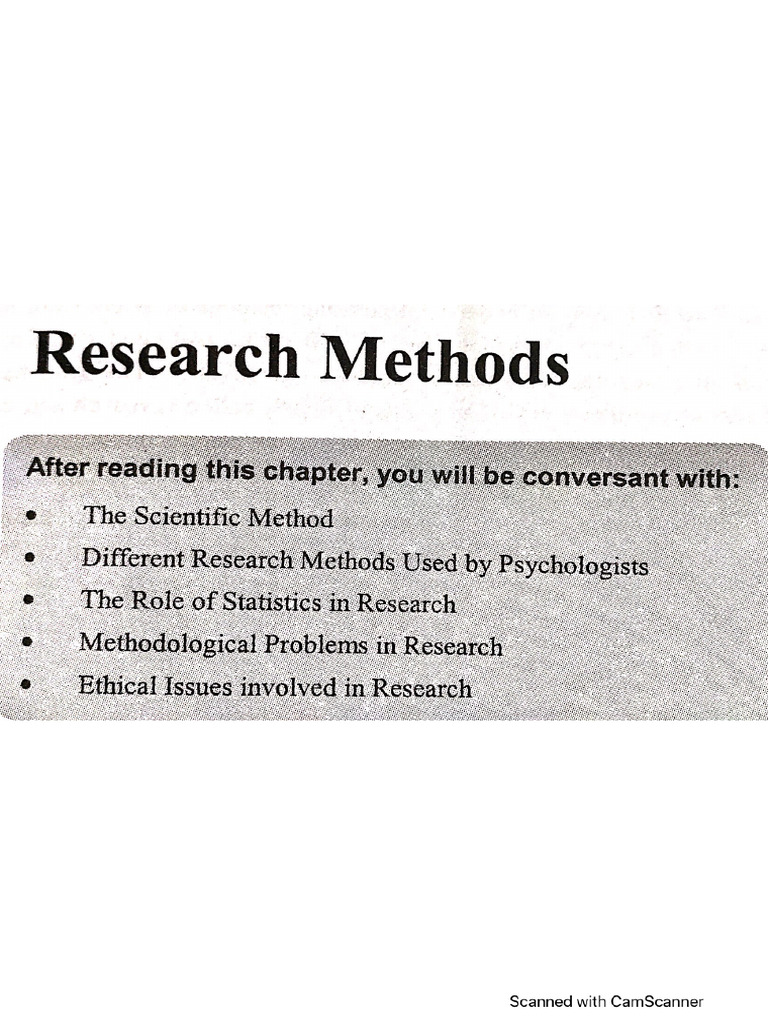 Research Methods | PDF