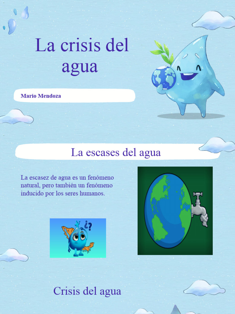 Presentacion Crisis Del Agua | PDF | Agua | Contaminación