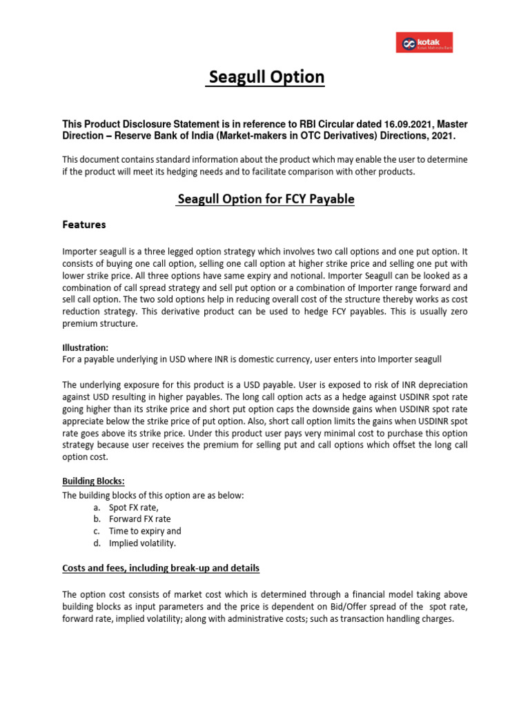 Seagull Options | PDF | Option (Finance) | Put Option