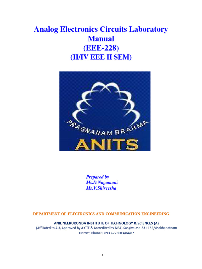AEC Lab Manual | PDF | Engineering | Experiment