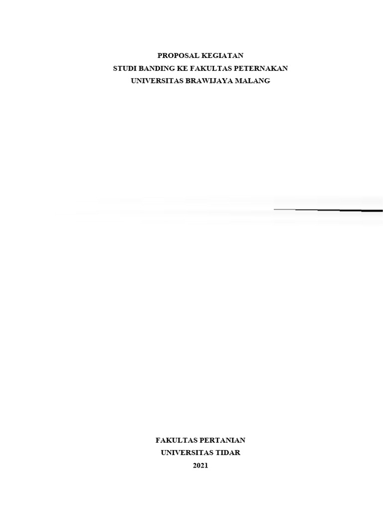 PROPOSAL Studi Banding | PDF