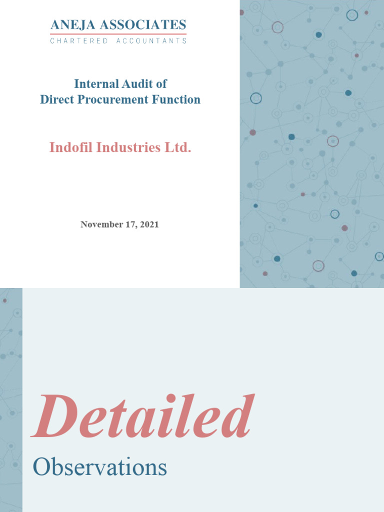 Procurement Internal Audit Report | PDF | Procurement | Audit