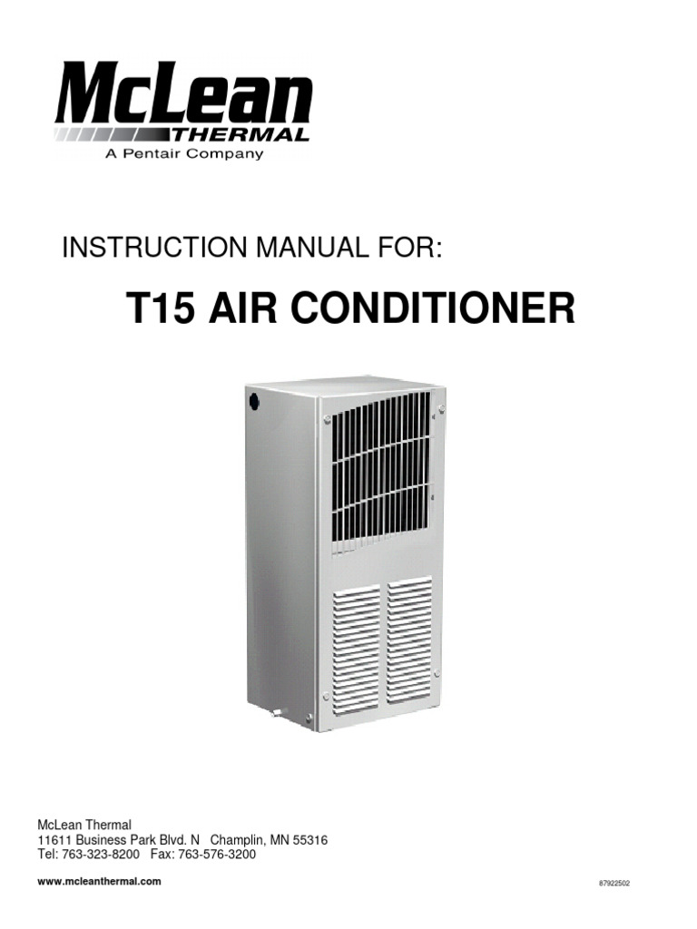 T15 Air Conditioner Instruction Manual | PDF | Air Conditioning | Indemnity