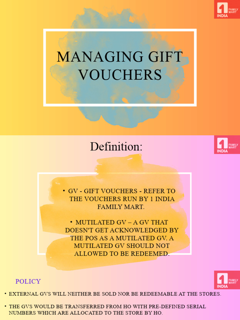 Managing Gift Vouchers | PDF | Gift Card | Service Industries