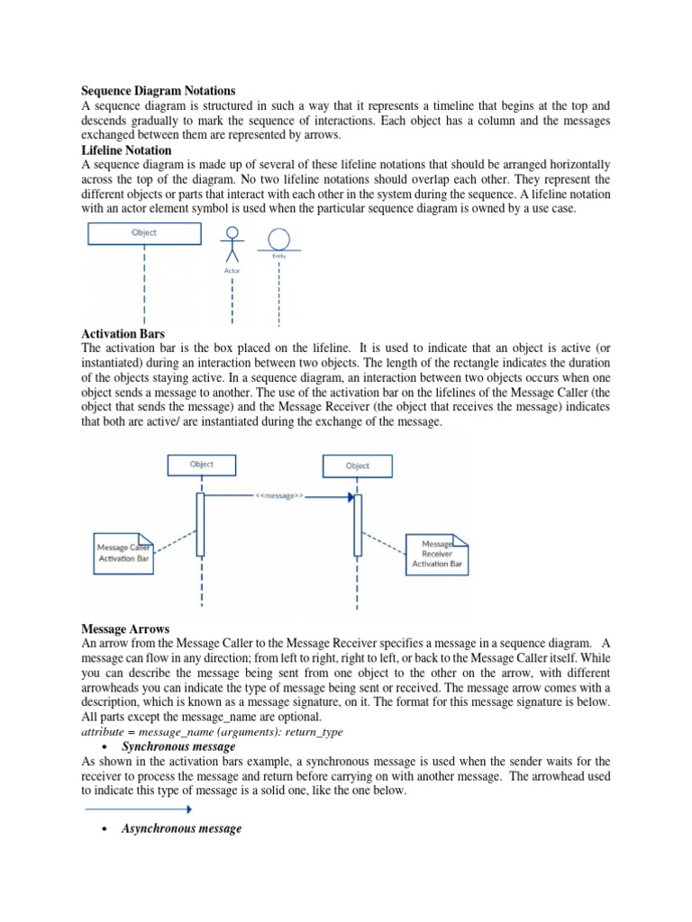 Notes For 2 2 Sequence Diagram Pdf Systems Science Systems