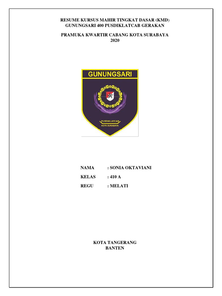 Resume Kursus Mahir Tingkat Dasar | PDF