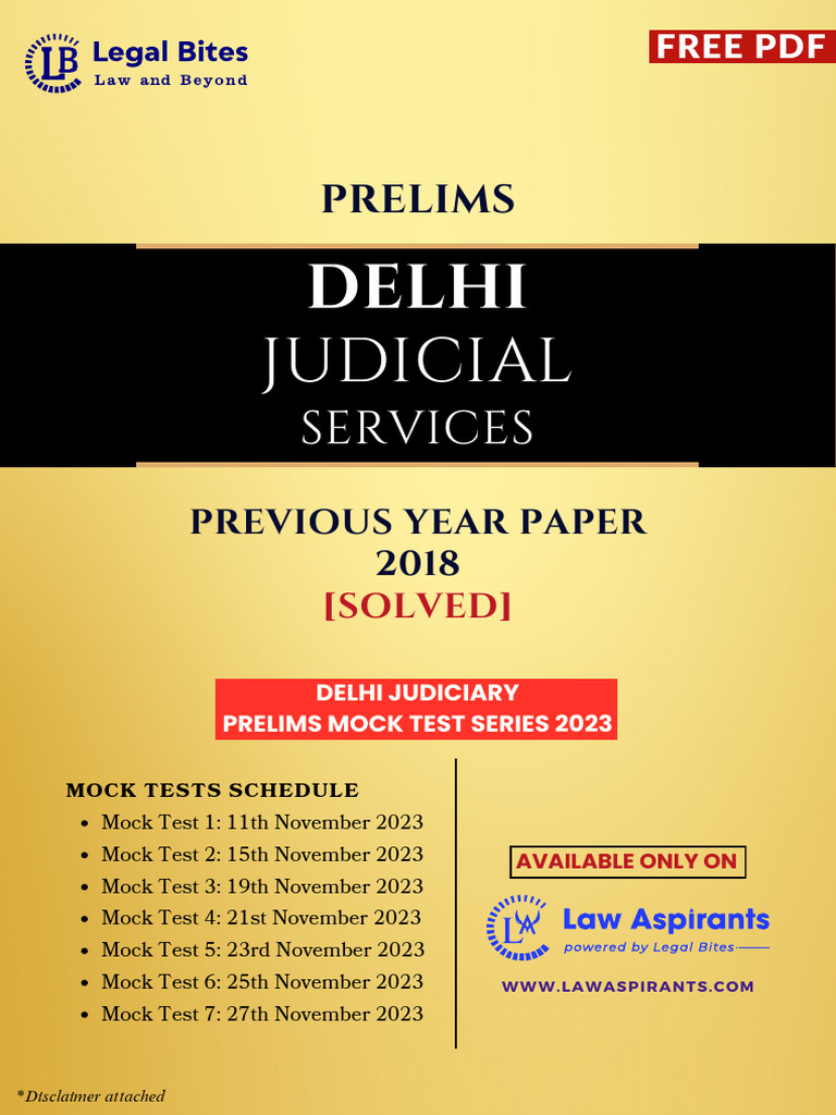 DJS 2018 Previous Year Solved Legal Bites | PDF | Lawsuit | Leasehold ... DJS 2018 Previous Year Solved Legal Bites | PDF | Lawsuit | Leasehold ...
