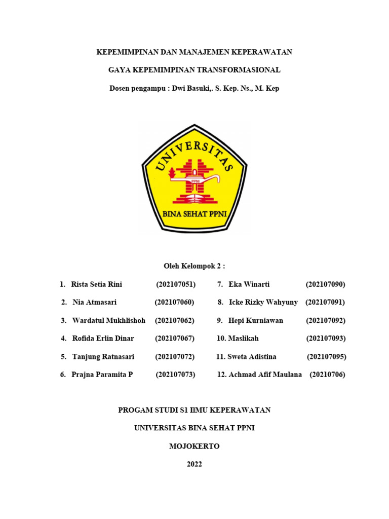 Kel 2 Gaya Kepemimpinan Transformasional | PDF