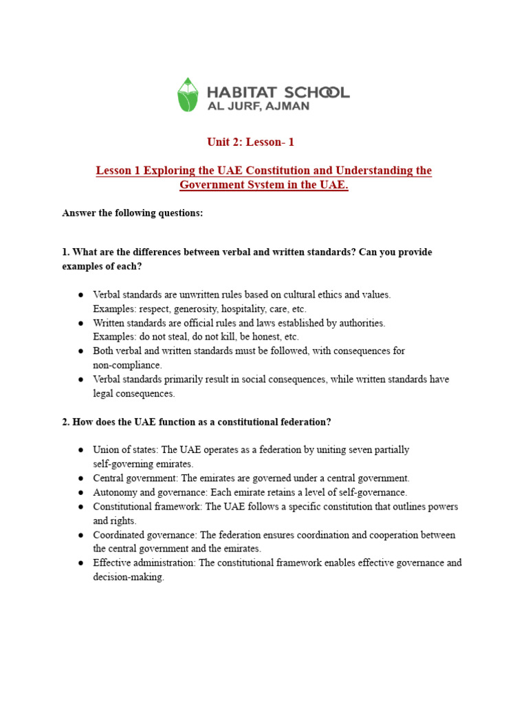 MSCS UNIT 2 Lesson 1 Notes | PDF | Rights | Constitution