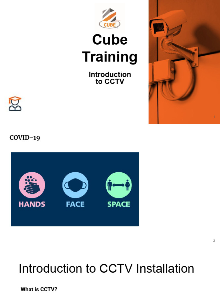 CCTV Course Presentation | PDF | Camera Lens | Coaxial Cable