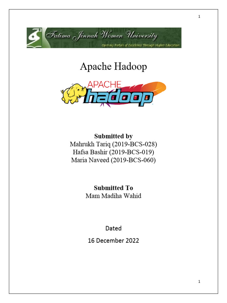 Parallel Project | PDF | Apache Hadoop | Map Reduce