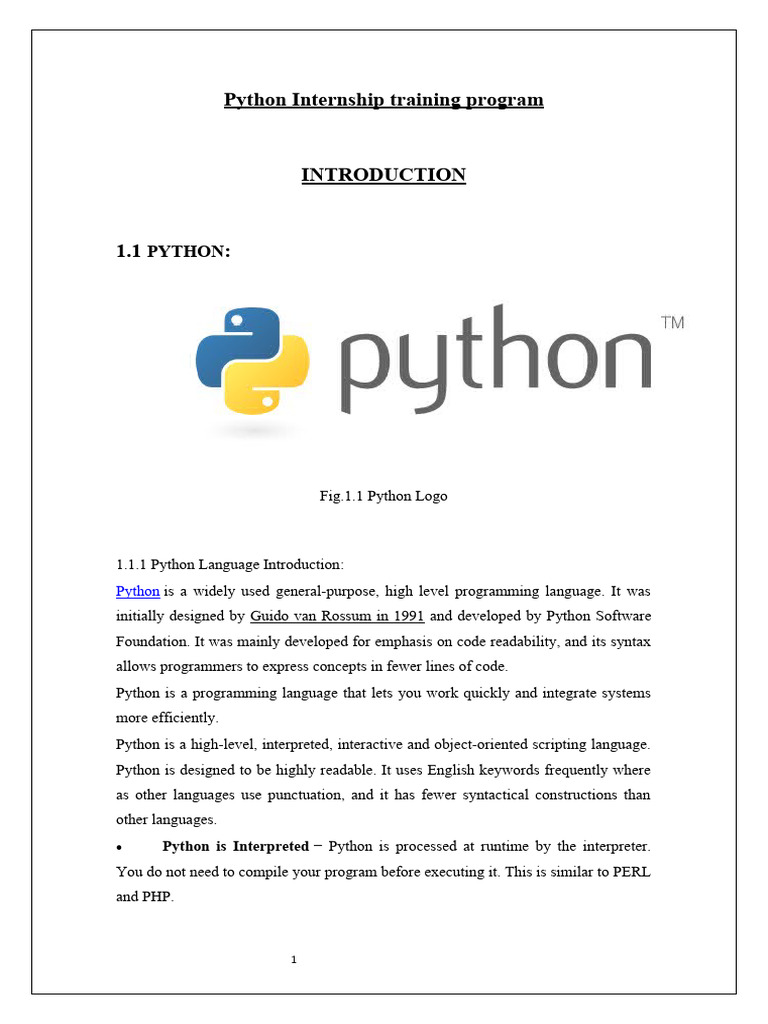 PYTHON - PROJECT - REPORT Liet | PDF | Integrated Development Environment | Python (Programming ...