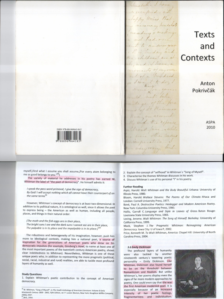 Emily Dickinson Study Material | PDF