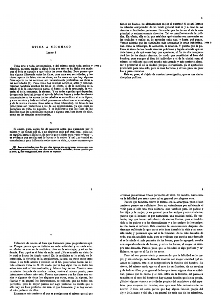 Texto 6 - Aristóteles - Ética A Nicómaco (Selección de Libros I, II y VI) | PDF | Virtud | Placer