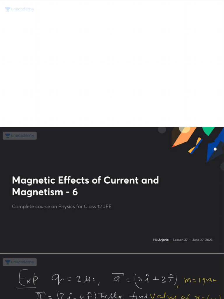 Magnetic Effects of Current and Magnetism 6 With Anno | PDF