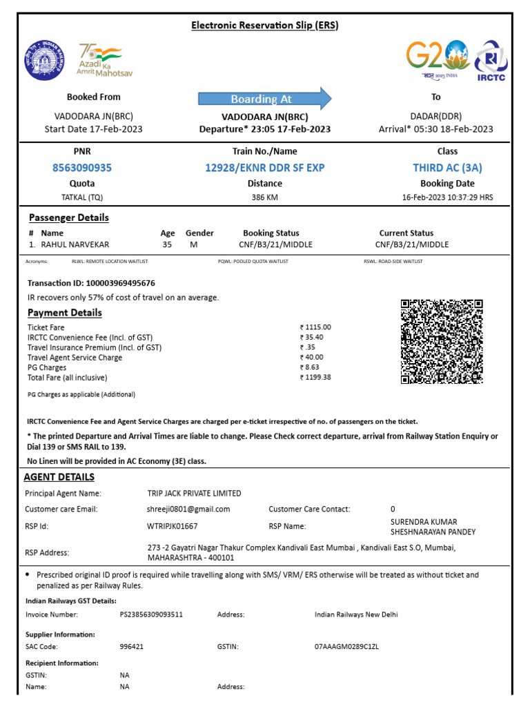 ERS Return | PDF | Rail Transport | Business