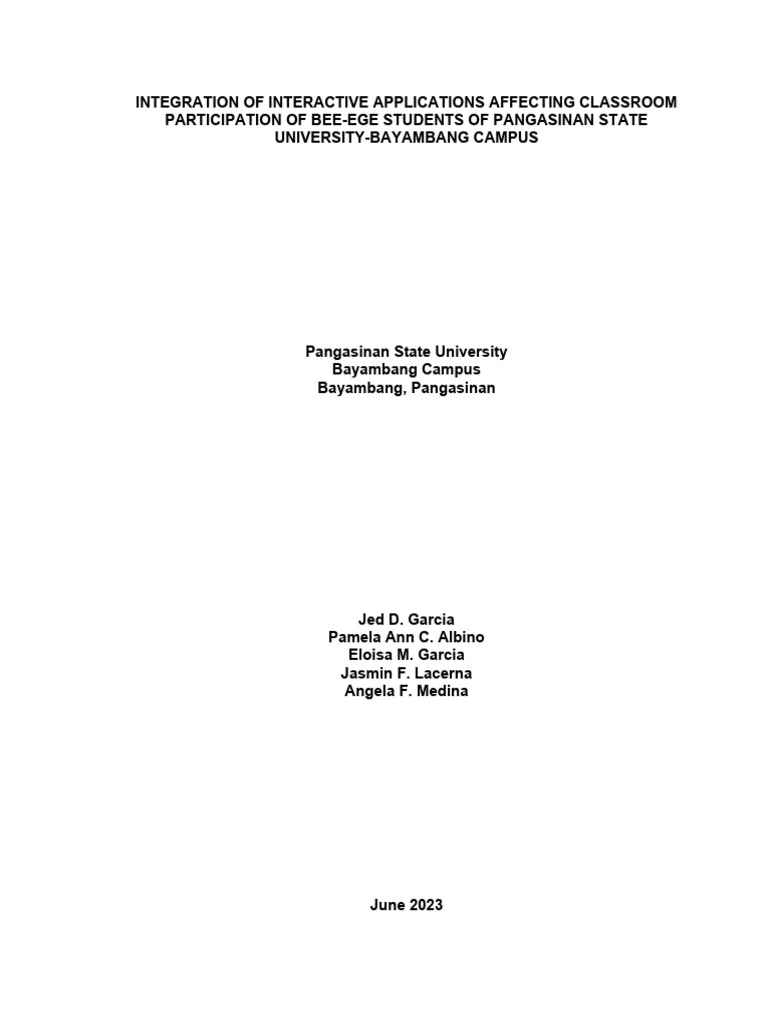 Group 8 - BEE EGE III-1 - Full Research Paper | PDF | Educational Technology | Teachers