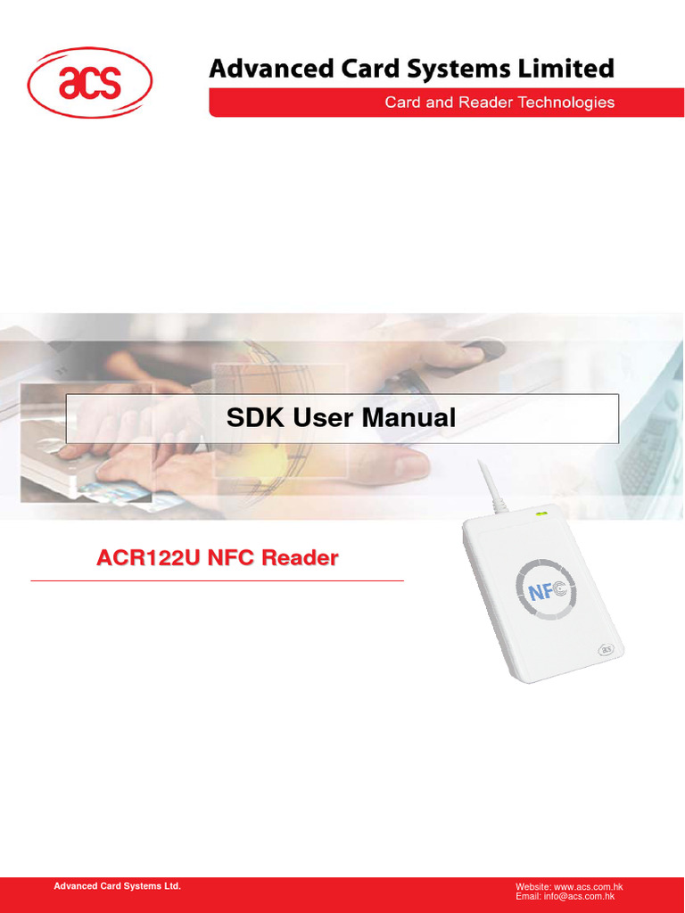 ACR122U NFC Reader SDK User Manual | PDF | Microsoft Windows | Device ...