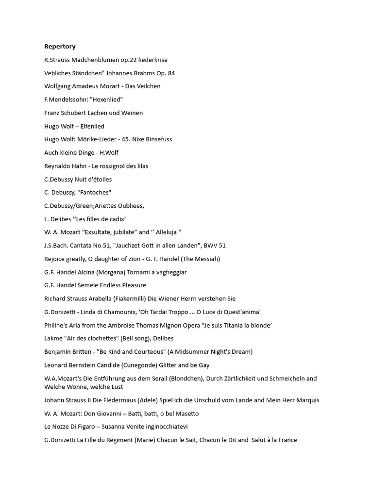 Repertory | PDF