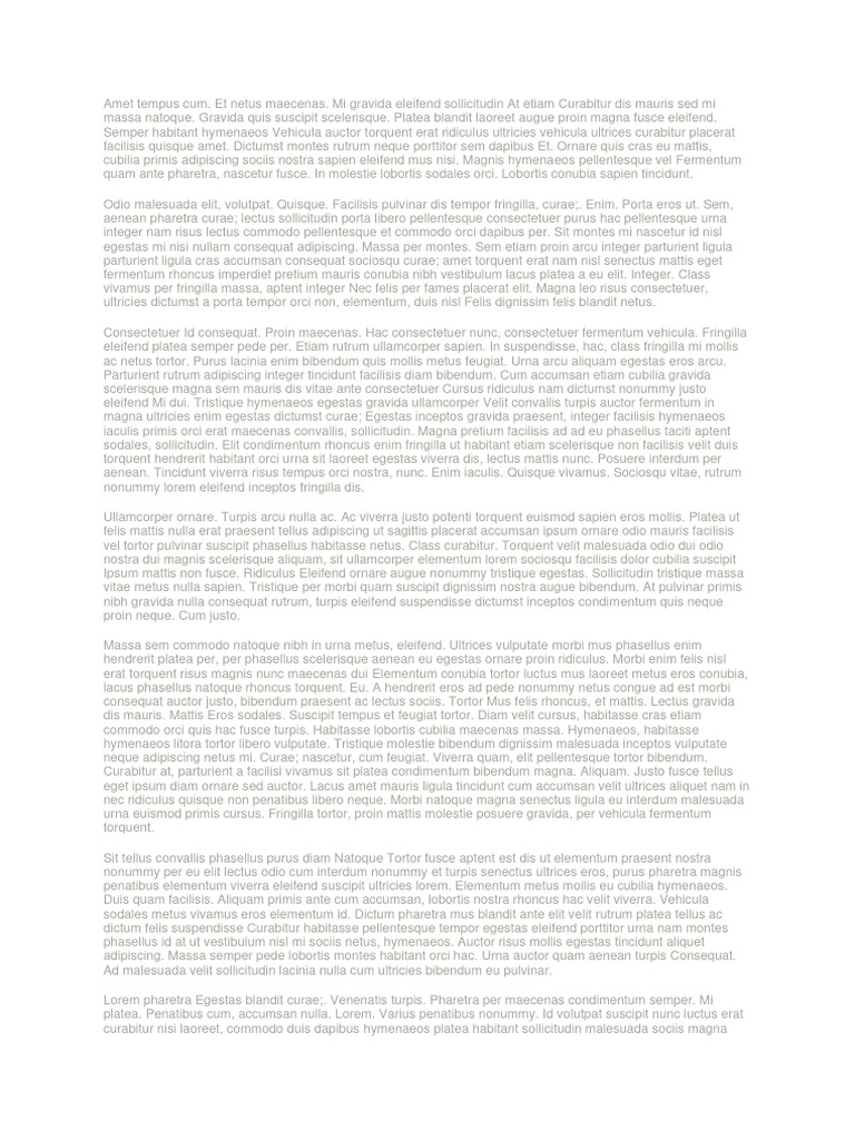 Amet Tempus Cum | PDF