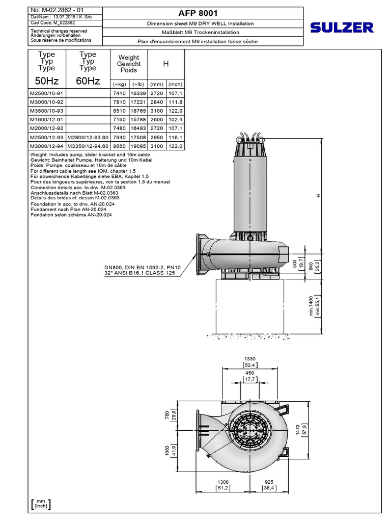 AFP 8001 Dimension Drawings | PDF | Manufactured Goods | Metrology