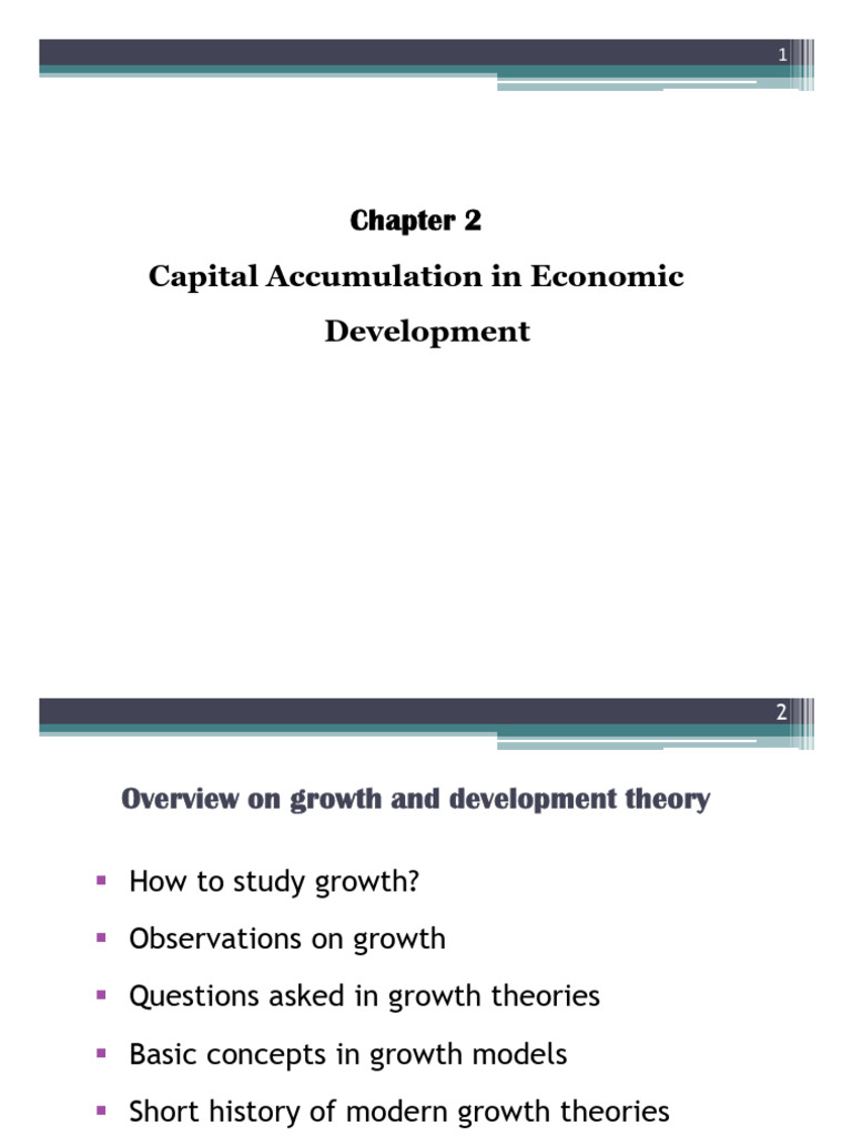 CH 2 Capital Accumulation in Economic Development | PDF | Economic ...