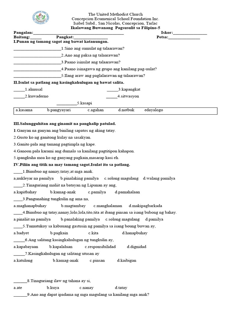 Fil 5-Second-Monthly | PDF