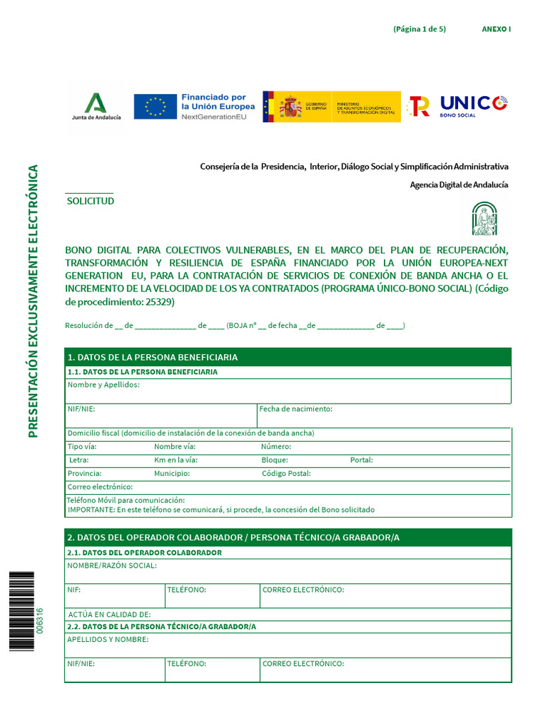 Consejería de La Presidencia, Interior, Diálogo Social y Simplificación Administrativa Agencia ...