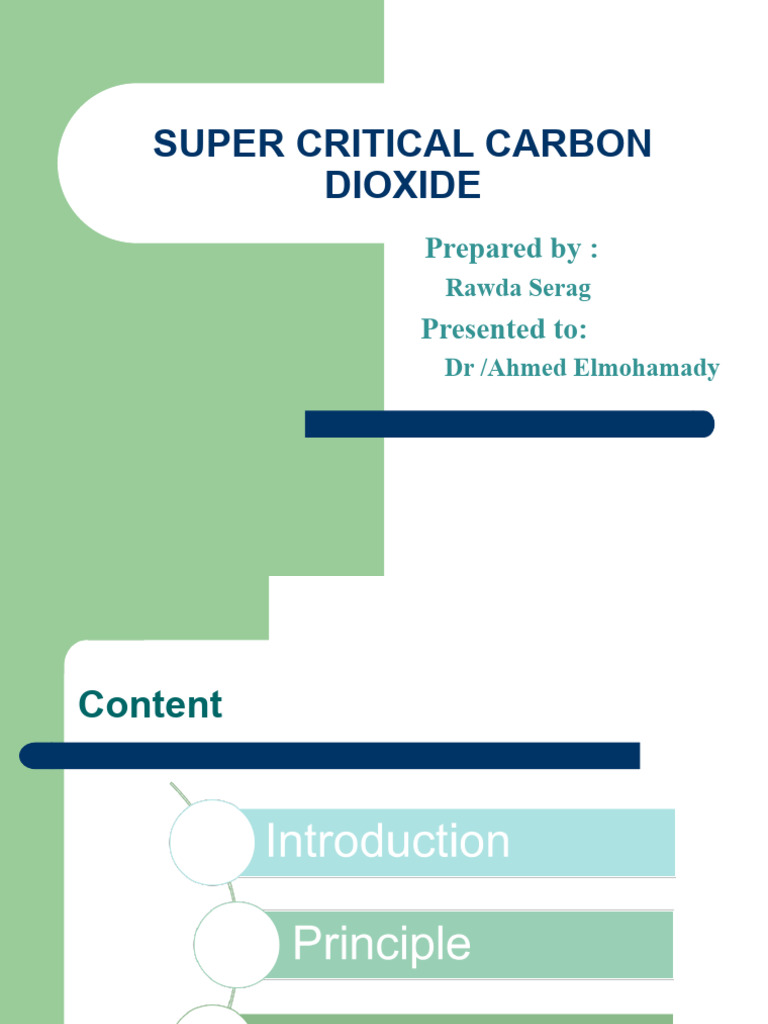 SUPER CRITICAL Co2 | PDF | Supercritical Fluid | Carbon Dioxide